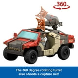 Jurassic World Rebirth Launch 'N Battle Vehicle with 1 Human & 1 Raptor ...