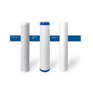 DUAL BIG BLUE WATER FILTERS HOUSING 4.5" X 20" 1"NPT - Walmart.com