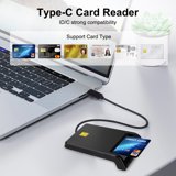 CAC Card Reader, USB C DOD Military Smart Card Reader Fits for Windows ...