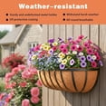 4 Pack 16" Railing Planter Window Box with Coco Fiber Liner Horse ...