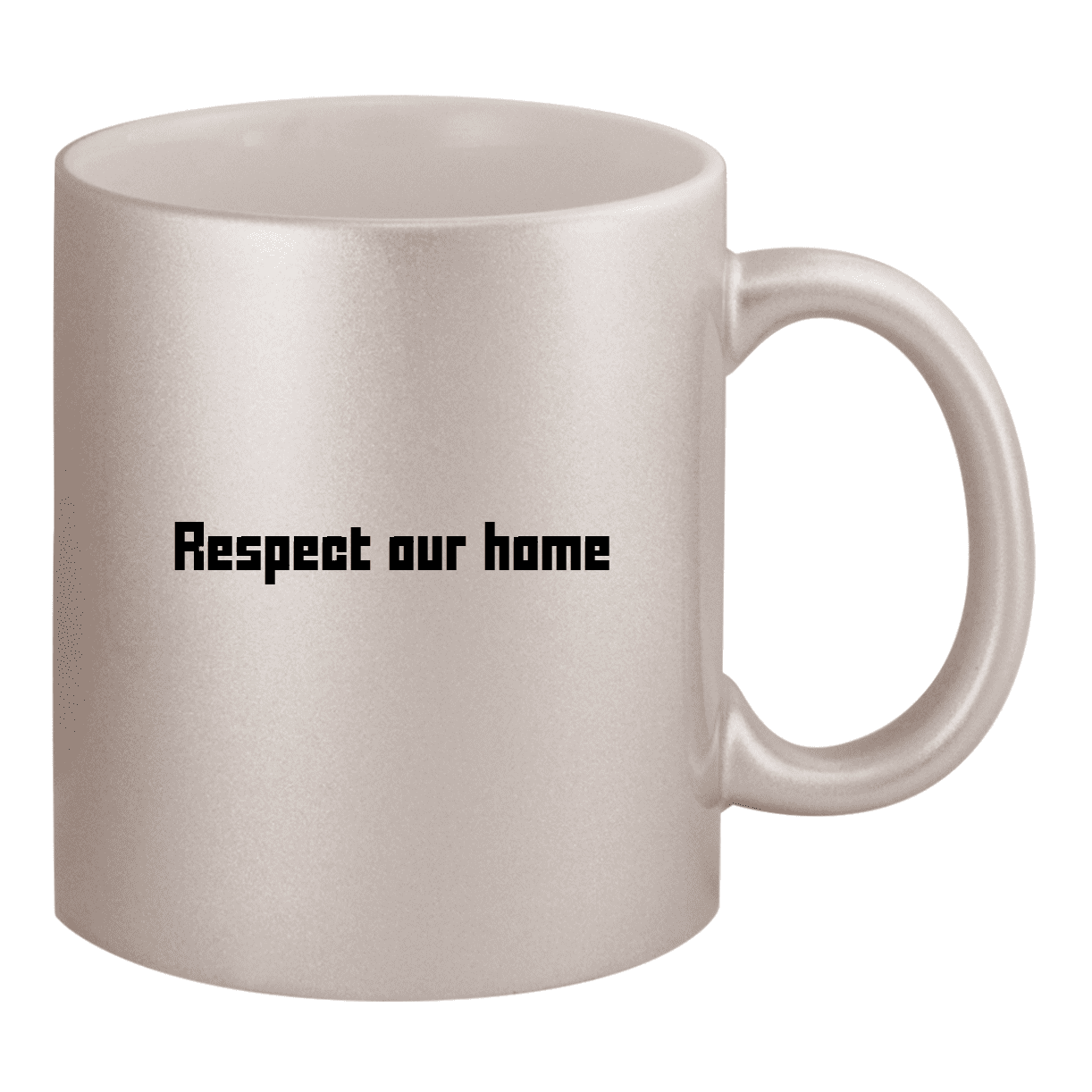 Respect Our Home - 11oz Ceramic Silver Coffee Mug - Walmart.com