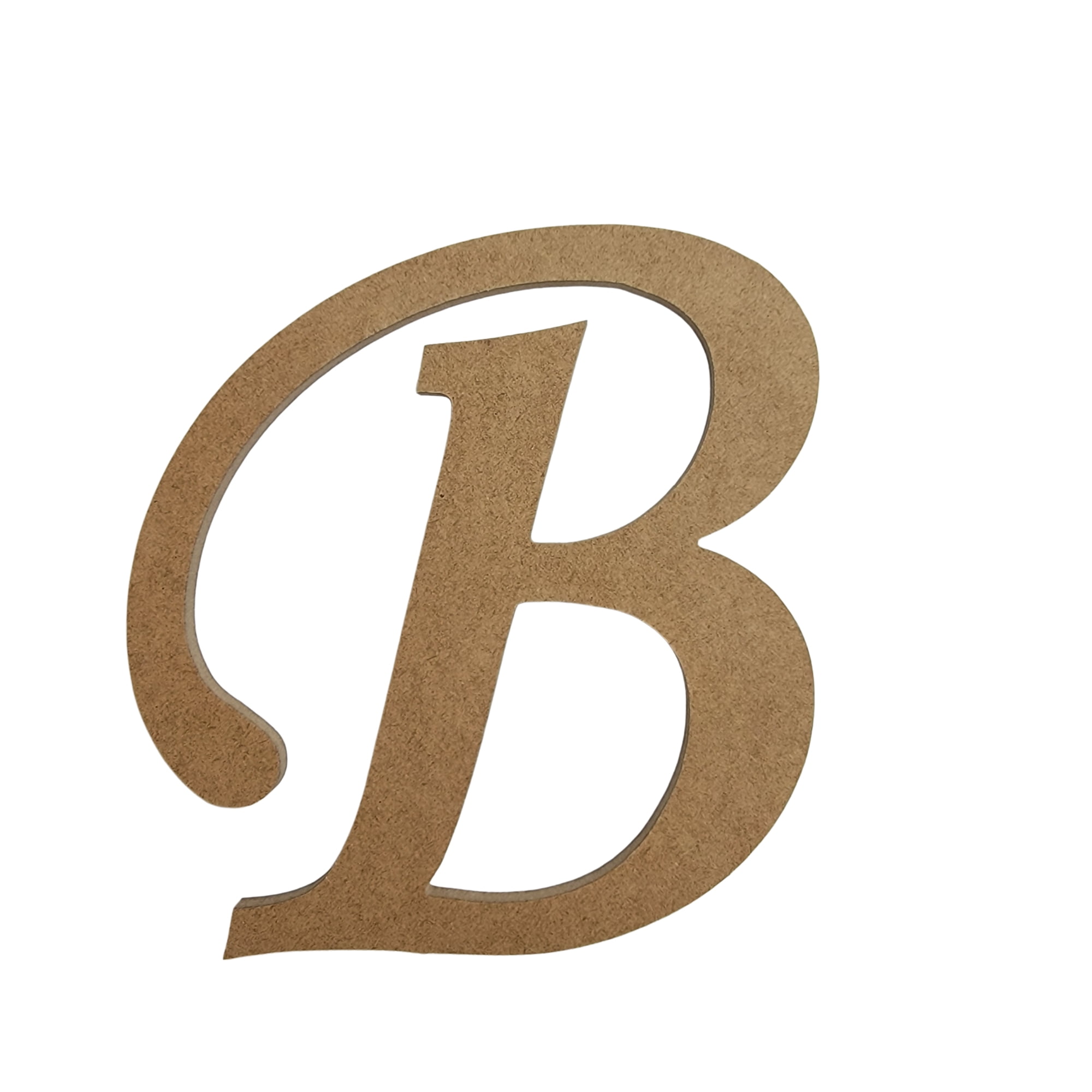 Wooden Letter Unfinished, Monotype Font, Craft Cutout - Walmart.com