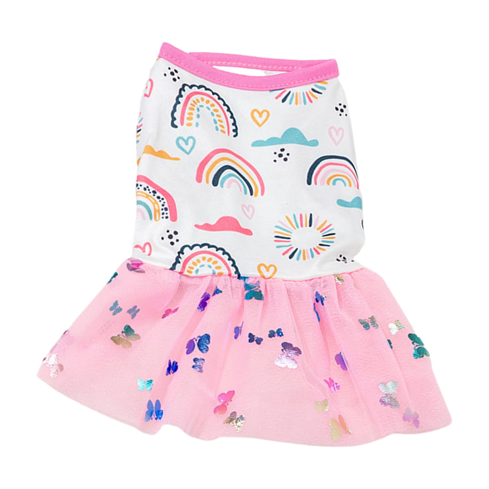 Lace Hem Pet Dress Fashion Outfit Lovely Printed Suspender Tank Top ...