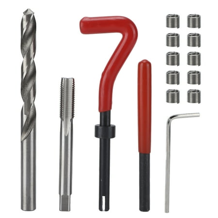 ANGGREK Stripped Thread Repair Kit,15 Pcs Thread Repair Tool Kit M10x1 ...
