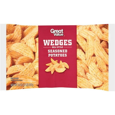 Great Value Wedges Deli Style Seasoned Potatoes, 32 oz - Walmart.com