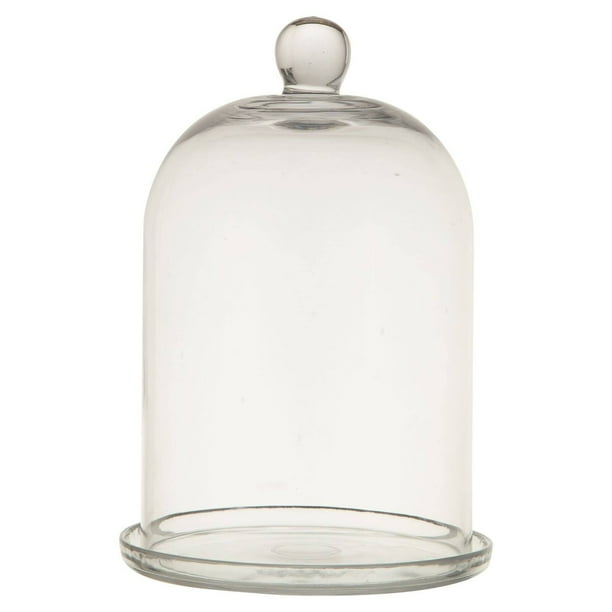 3R Studios Glass Cloche with Clear Glass Plate - Walmart.com