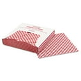 Bagcraft Grease-Resistant Paper Wrap/Liners 12 x 12 Red Check 1000/Box ...