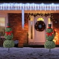 2025 New Christmas Snowman Topiary Outdoor, 31.5in Artificial Snowman ...