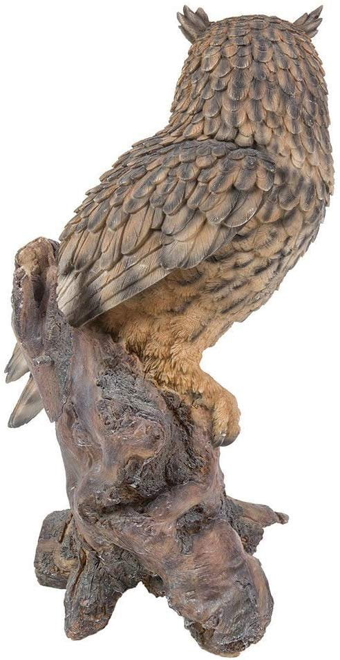 Buy Pacific Giftware Realistic Looking Eagle Owl Perched On Stump ...