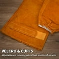 Leather Welding Sleeves, Real Cow Leather Arm Guards Welding Sleeves ...