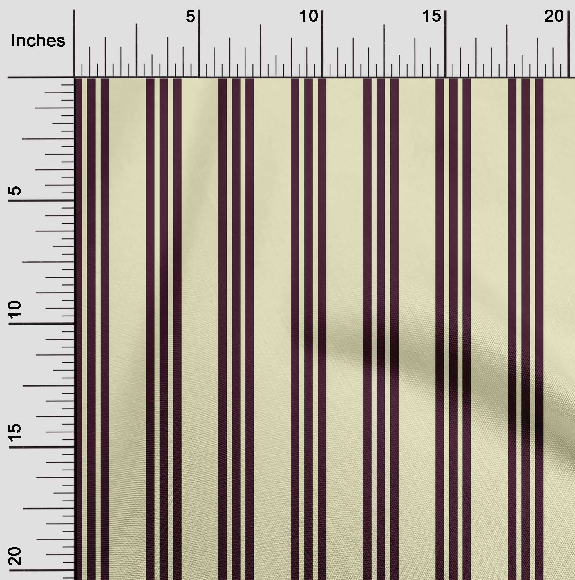 oneOone Organic Cotton Poplin Twill Fabric Vertical Stripe Fabric ...