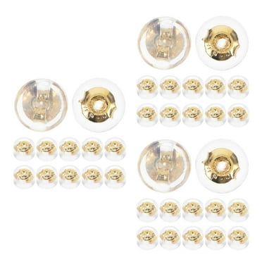 Alexcraft Earring Backs, Silver Plated Hypoallergenic Secure ...