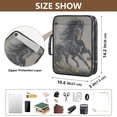 ALAZA Cool Horse Running Pattern Expanding Accordion File Folder 3 Ring ...
