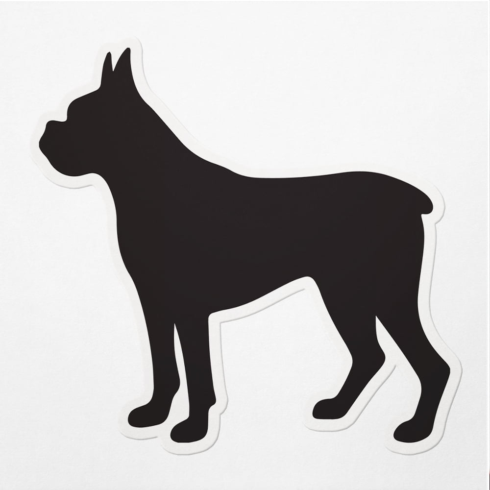 Vinyl Stickers Decals Of Boxer Dog Dogs - Waterproof - Apply On Any ...