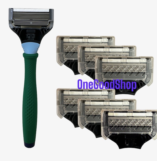 Harry's NEW Men's 5-blade razor blade refills 8 count + 1 Handle- bulk ...