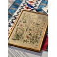 Affixzi Vintage Wildflower Botanical Poster – Antique Herbarium Floral ...