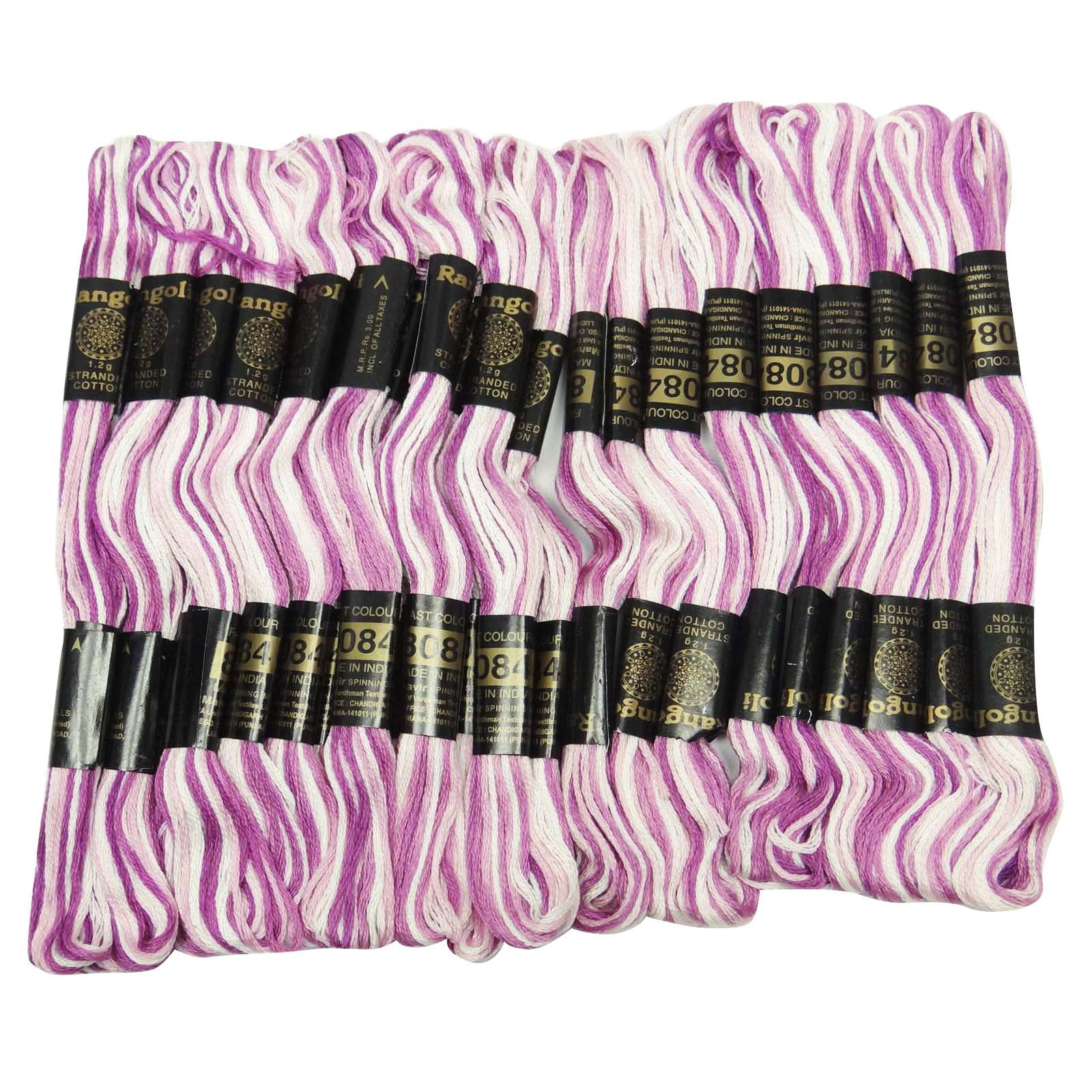 25 Pcs Cotton Thread Skein Cross Needlepoint Floss Sewing Embroidery ...