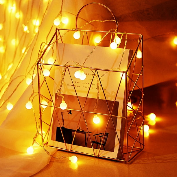 Christmas String Lights 40 LED Star And Spherical Shaped String Lights ...