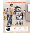 Brochure Display Rack, 4-Tier Magazine Literature Display Stand with ...