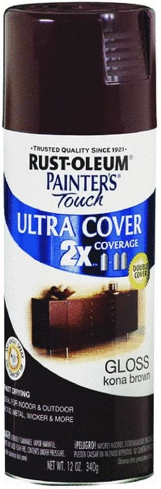 12 oz. Gloss Kona Brown General Purpose Spray Paint 6-Pack - Walmart.com