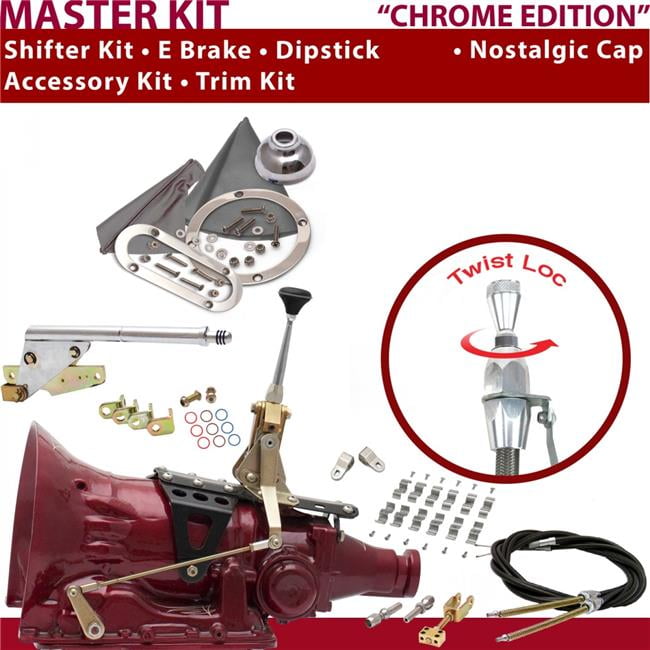 American Shifter C6 Shifter Kit 6 in. E-Brake Cable Clamp Clevis Trim ...