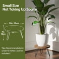 3-Pack Round Wooden Plant Stools, Mid-Century Single-Tier Stands for ...