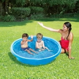 Summer Waves® 59" Plastic Wading Kiddie Pool - Blue - Walmart.com
