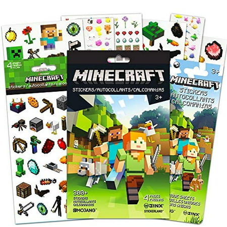 Minecraft Stickers Party Favors Ultimate Set -- Bundle Includes Over ...