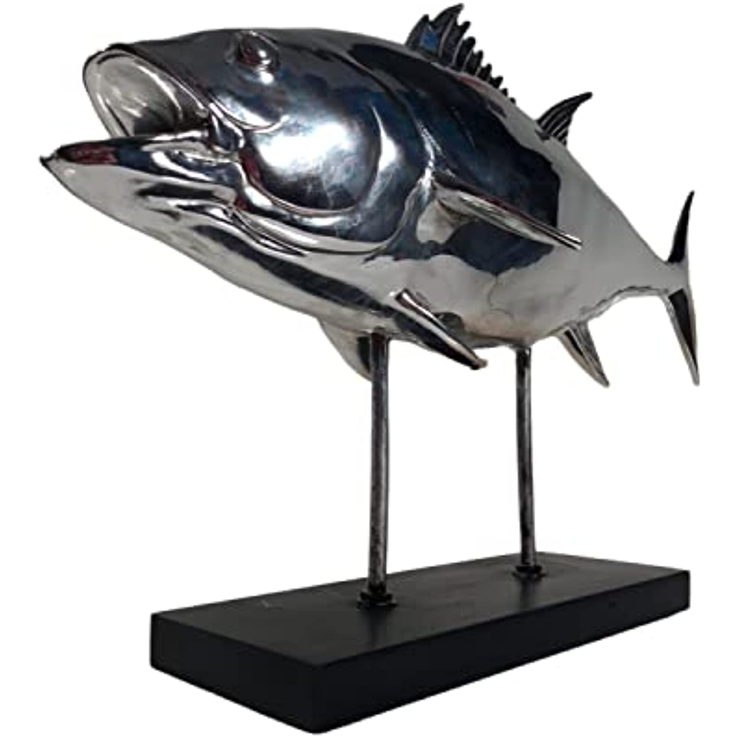 Urbalabs Fish Wall Decor 22 Inch Silver Fish Minimalist Decor Modern ...