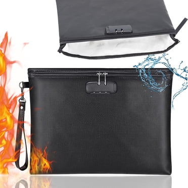 BISupply | Key Security Locking Money Bag, Navy Blue Bank Cash Bag with ...