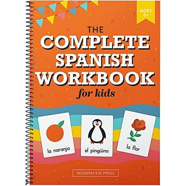Spanish Workbook For Kids : Learn Spanish Words for Colors, Shapes, and ...