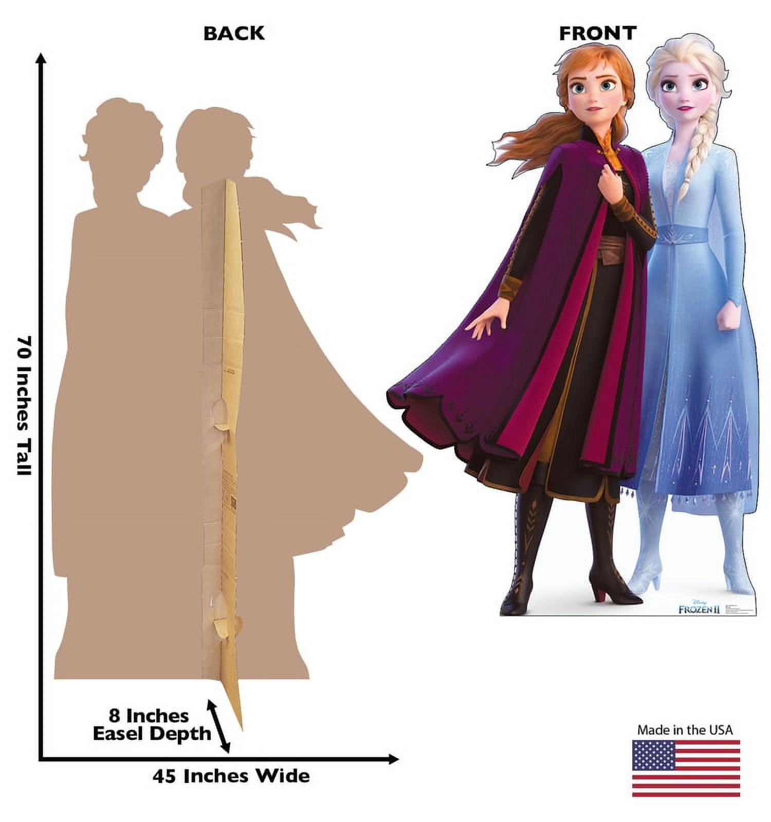 Frozen 2 Anna & Elsa Cardboard Cutout, Life Size Nepal | Ubuy