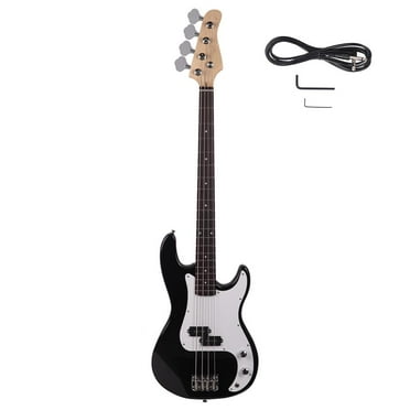 Sawtooth EP Series Electric Bass Guitar, Satin Black w/ Black Pickguard ...