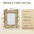 Feather Petal Gold 3X5 Picture Frame for Wall and Tabletop Display ...