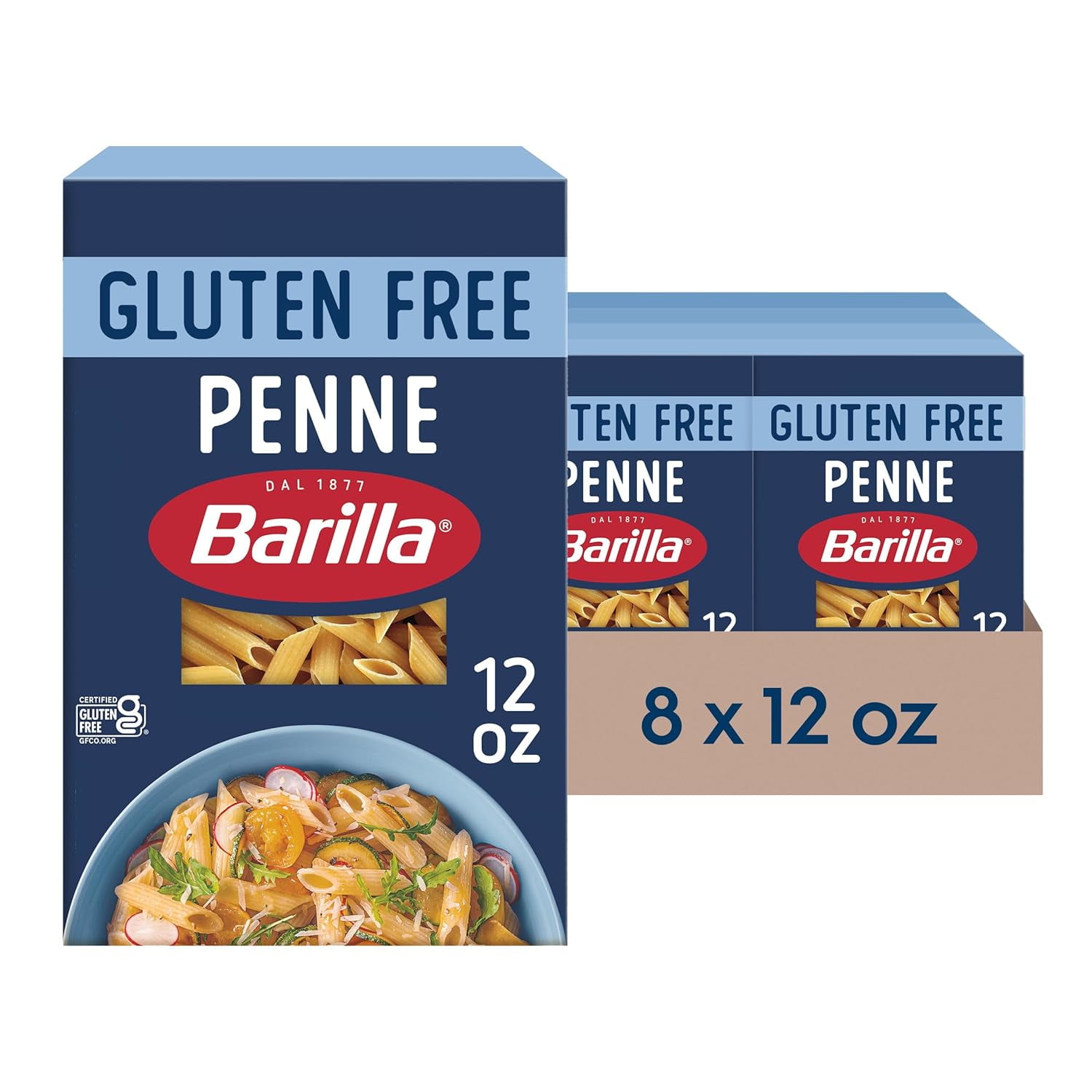 Click here for Barilla 12 Oz. Gluten-Free Penne Pasta - 8/Case 12... prices