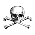 CafePress - Skull And Crossbones White T Shirt - Men's White Classic ...