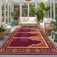 Double Arches 5'x7' Rug for Living Room Sofa and Coffee Table Layout ...