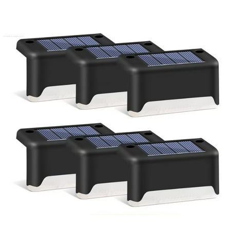 JOYWEI 6 Pack Solar Deck Lights,Solar Deck LED Lights for Outdoor ...