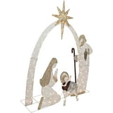 Northlight 41" LED Lighted Holy Family Nativity Scene Outdoor Christmas ...