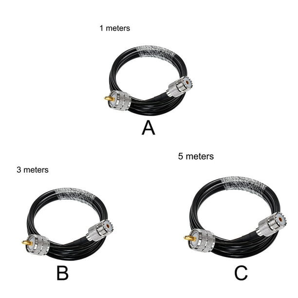 Radio Frequency Adapter Cable PVC PL259 Male to SO239 50W 3000Mhz ...