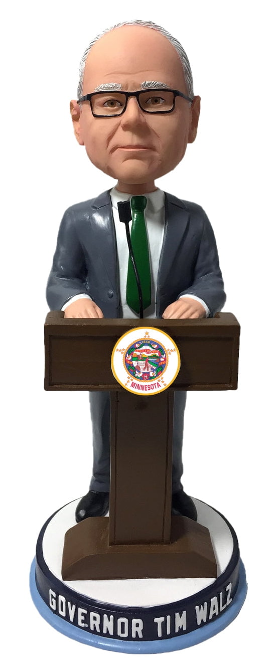Governor Tim Walz Minnesota Standing at podium Bobblehead - Walmart.com
