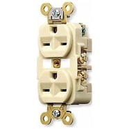 Receptacle Hospital Grade 4-Plex 20A 125V 5-20R Ivory - Walmart.com