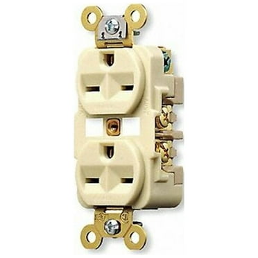 Receptacle Hospital Grade 4-Plex 20A 125V 5-20R Ivory - Walmart.com