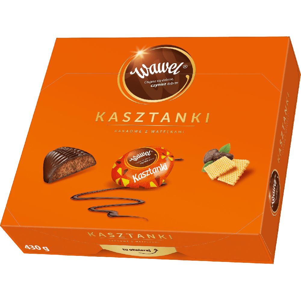 Wawel Kasztanki Milk Chocolate Candy Filled with Cocao and Wafers (330g ...
