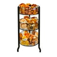 Azar Displays 300703-BLK 3 Tiered Round Wire Dump Bins, Black - Walmart.com