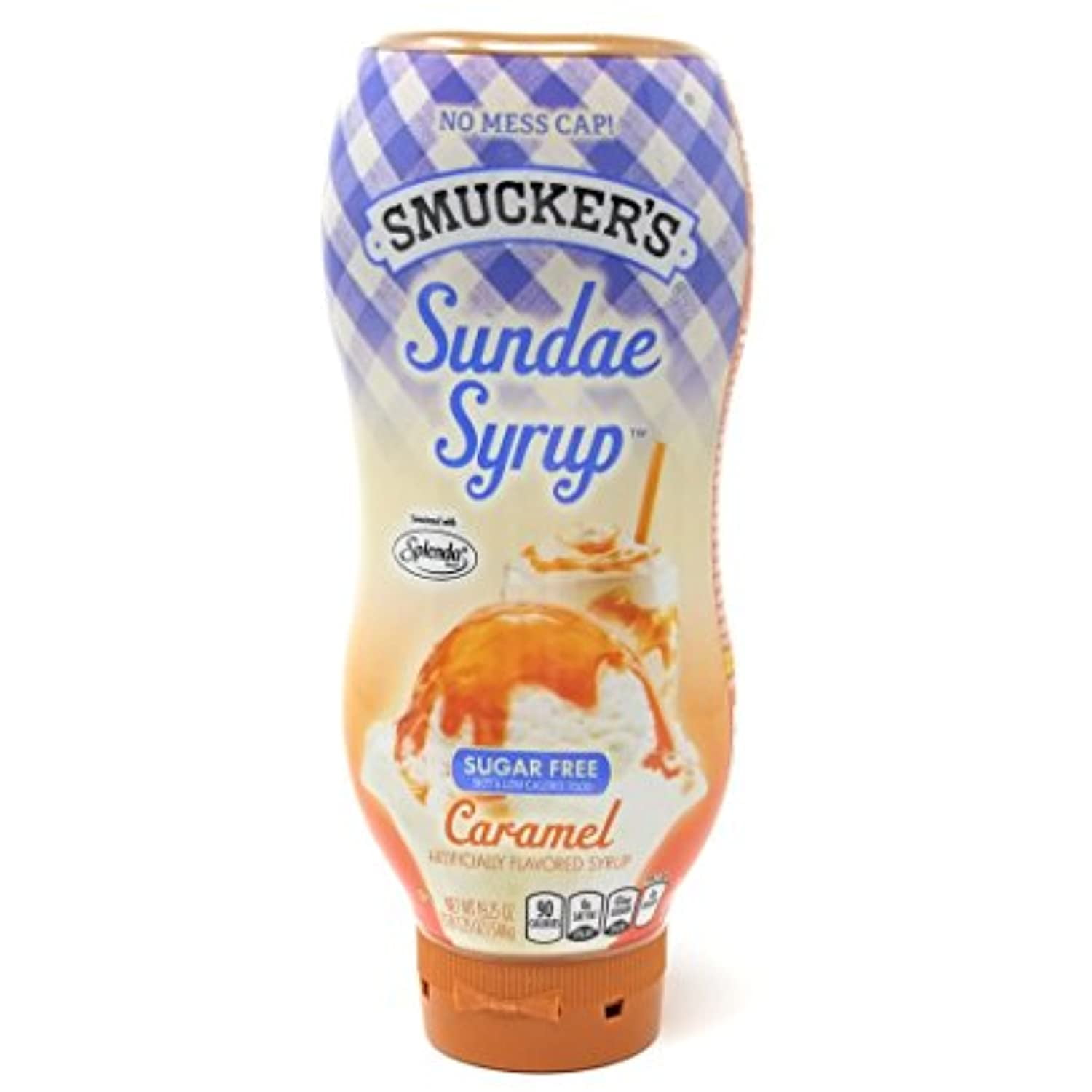 Smuckers Sundae Syrup Sugar Free Caramel Flavored Syrup, 19.25Oz (Pack ...