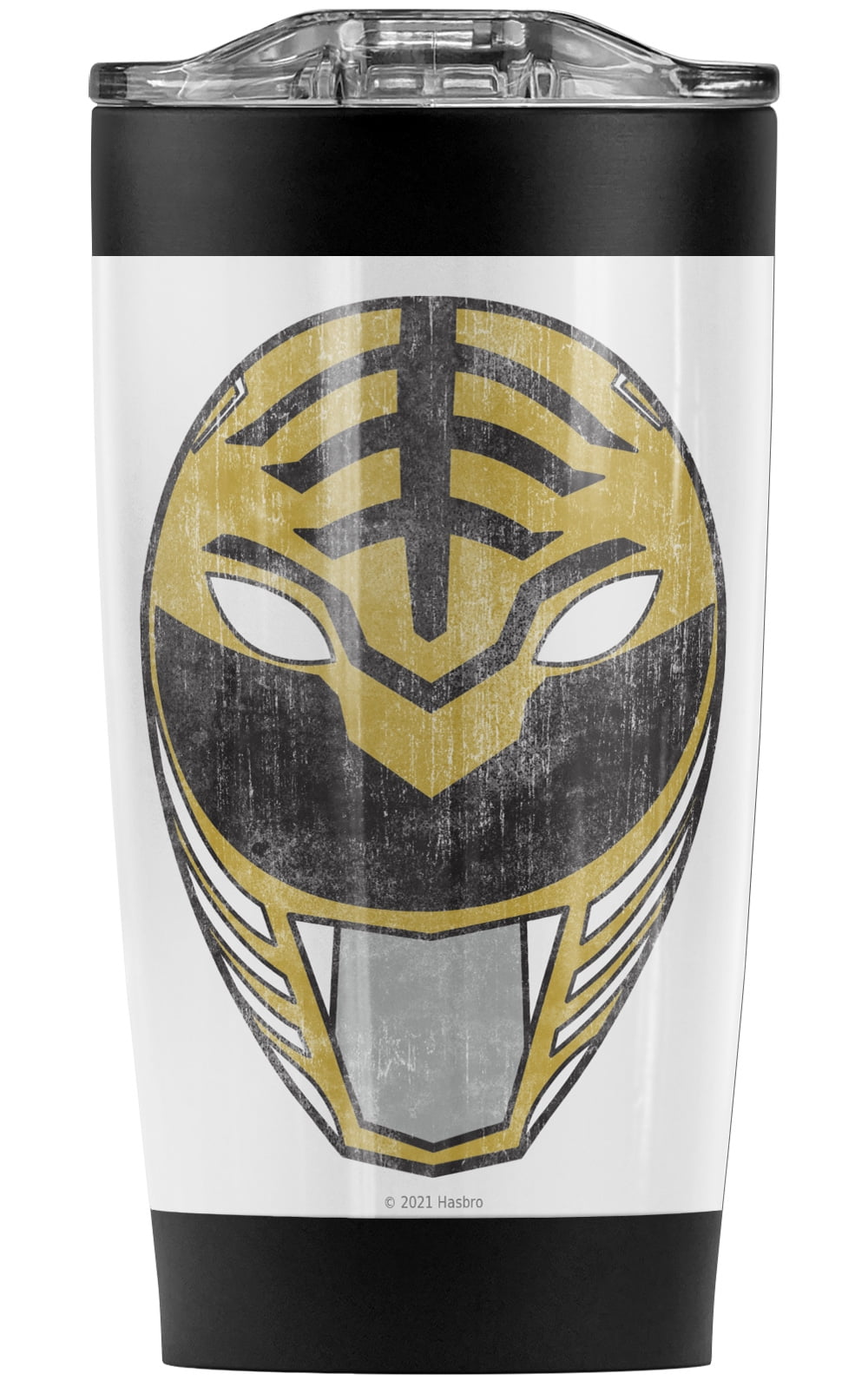 Power Rangers/White Ranger Mask Stainless Steel Tumbler 20 oz Coffee ...