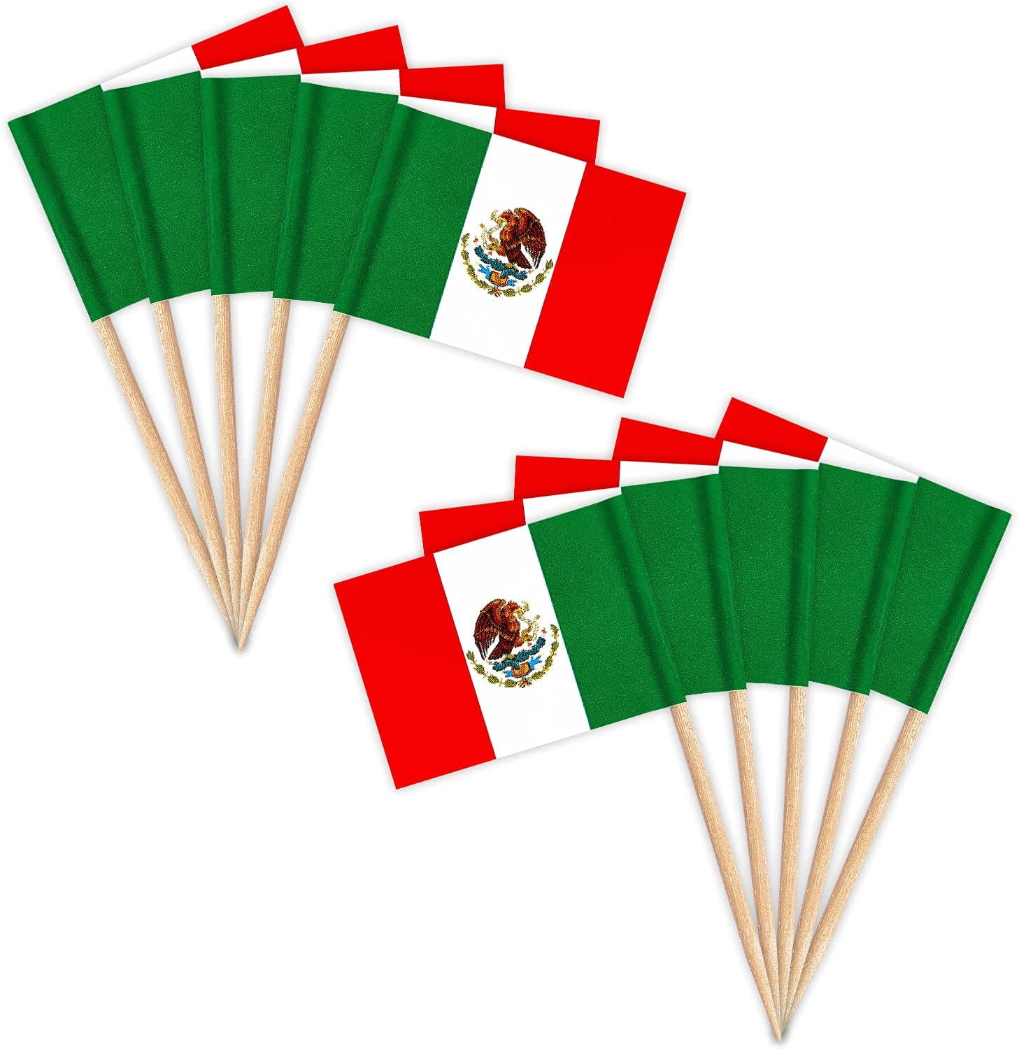 Mexico Flag Mexican Toothpick Flags,Small Mini Mexico Cupcake Toppers ...