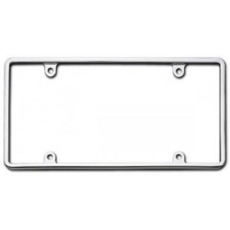 Plain Chrome Metal License Plate Frame Kit - Walmart.ca