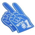 2 Pack Giant Blue Foam Fingers, #1 and 'It's Goin' Down', Sports ...